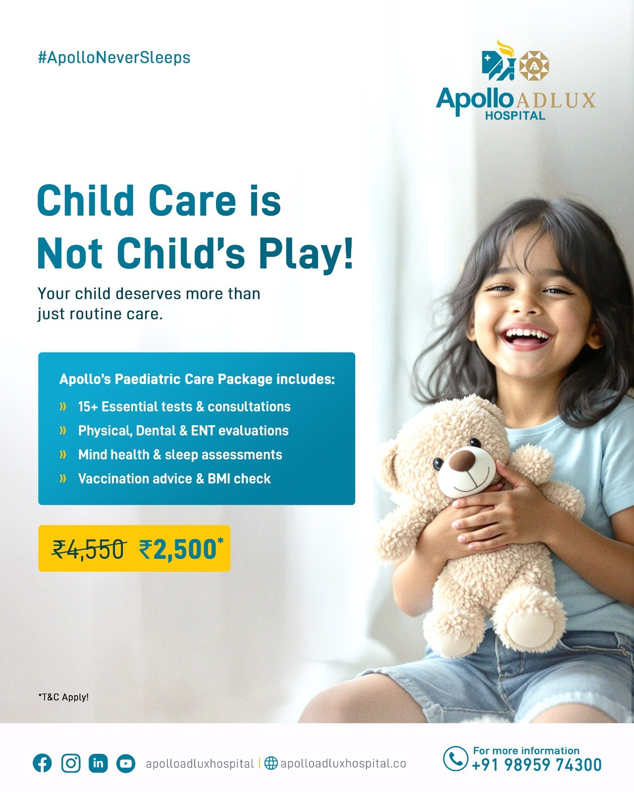 Apollo Adlux Hospital | Offers